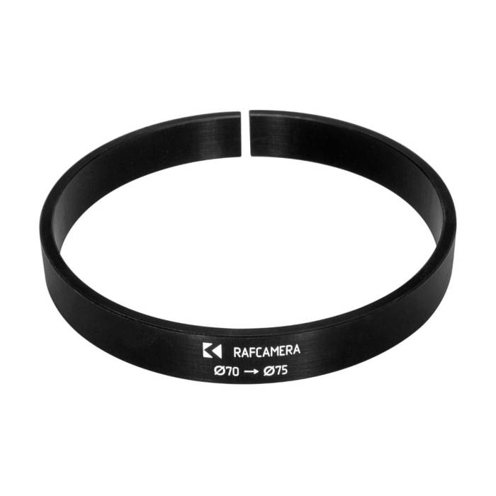 70mm inner diameter to 75mm outer diameter adapter (split ring) for $25
